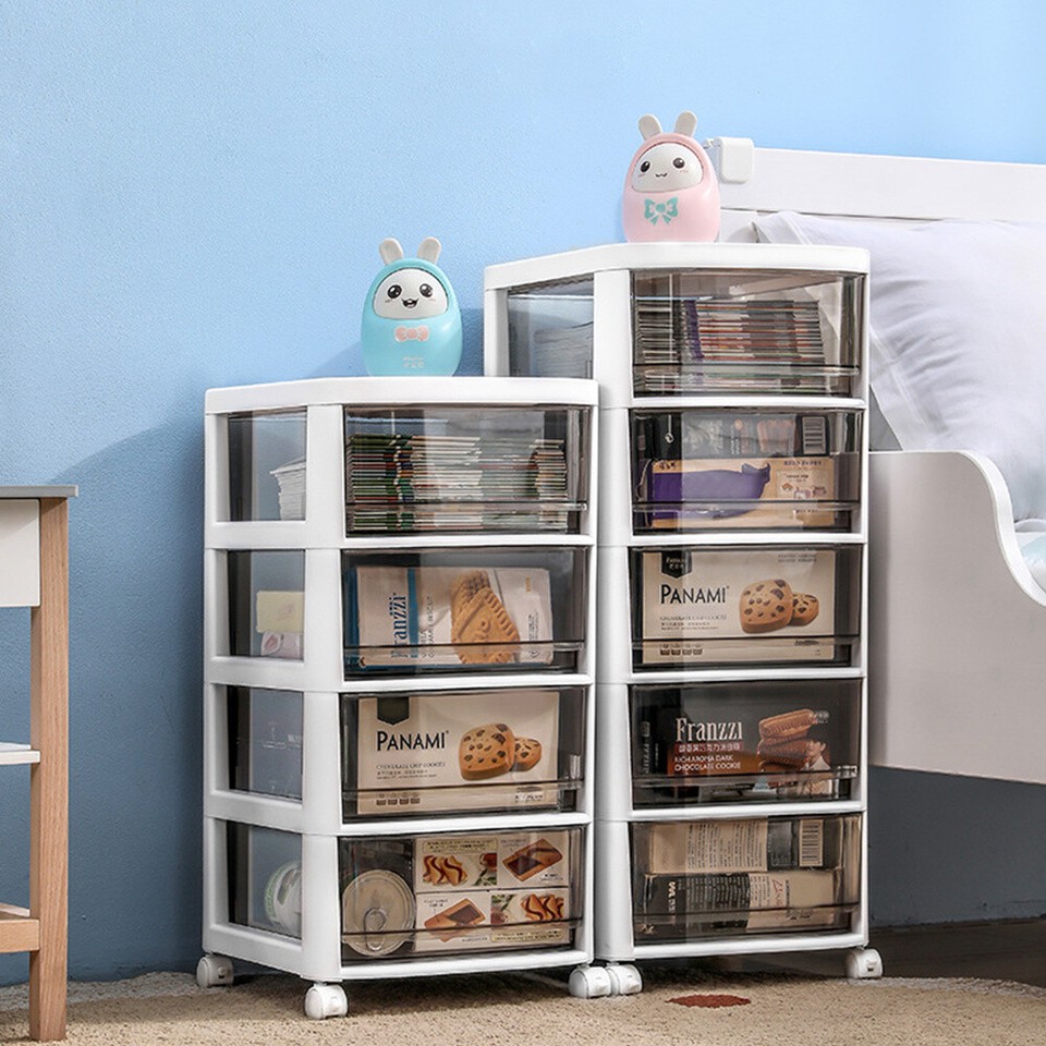 4/5/6 Drawer Desktop Sorting Storage Desk Organizer Home Table Draw ...