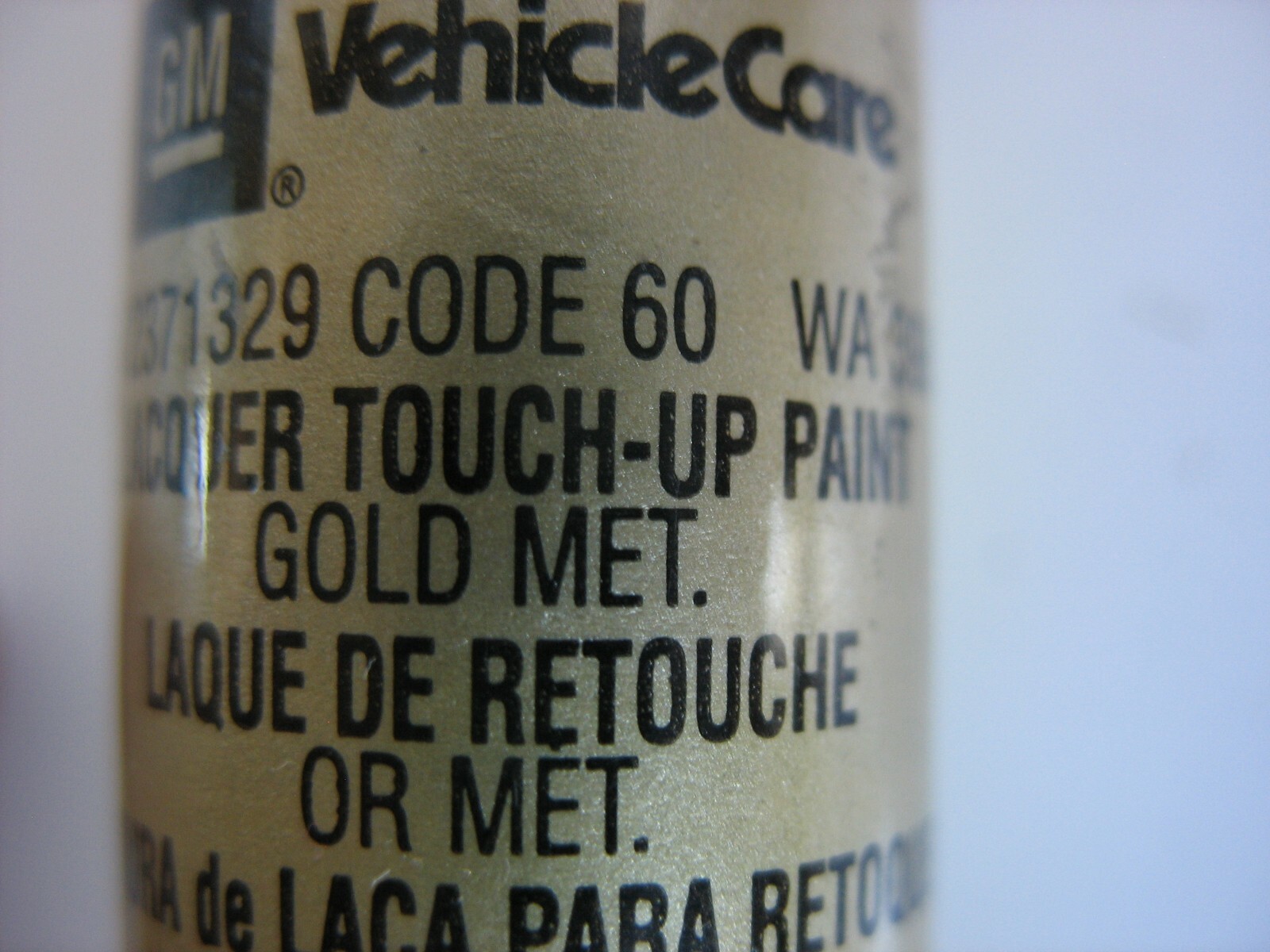NOS GM Vehicle Care Lacquer touch-up paint Code 60 wa 398E GOLD ...
