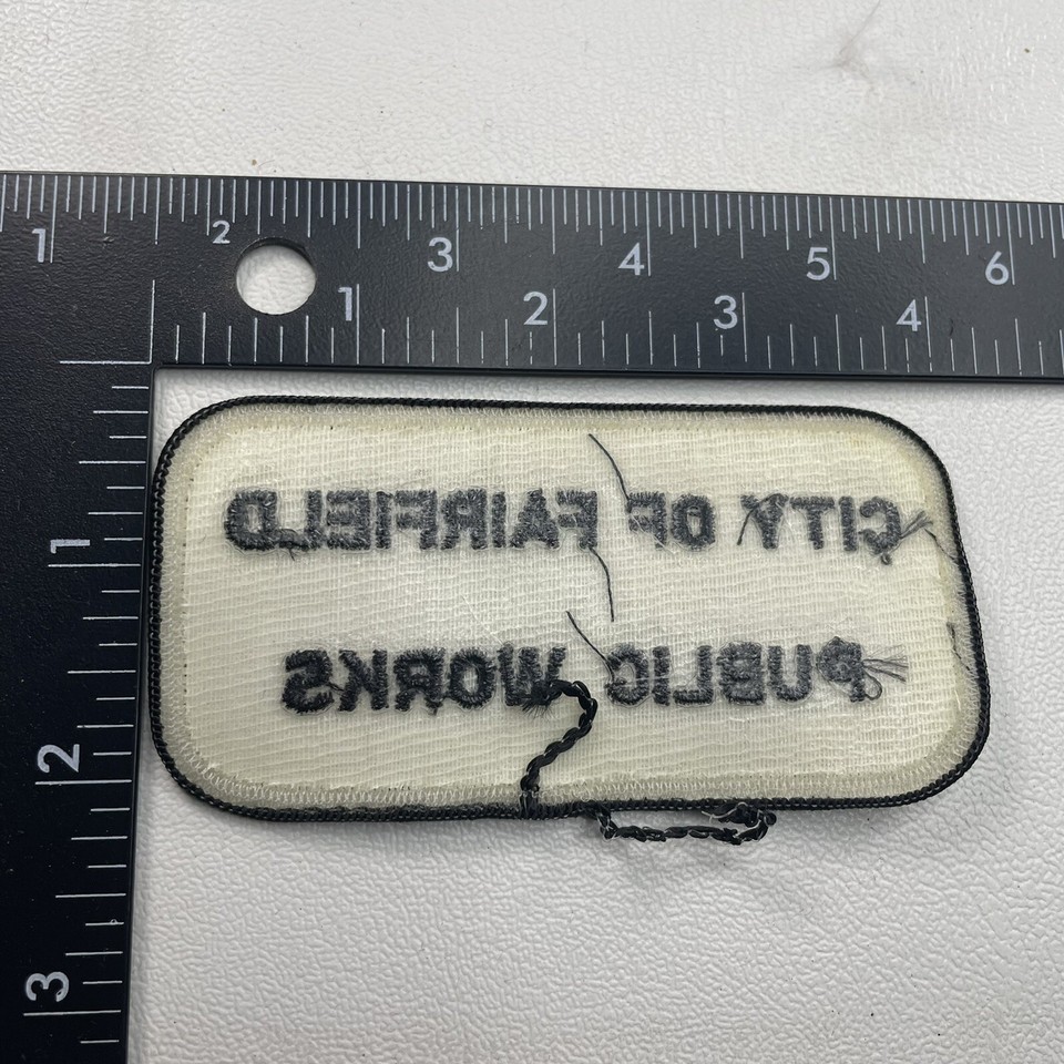 City Of Fairfield Public Works Patch 00RM | eBay