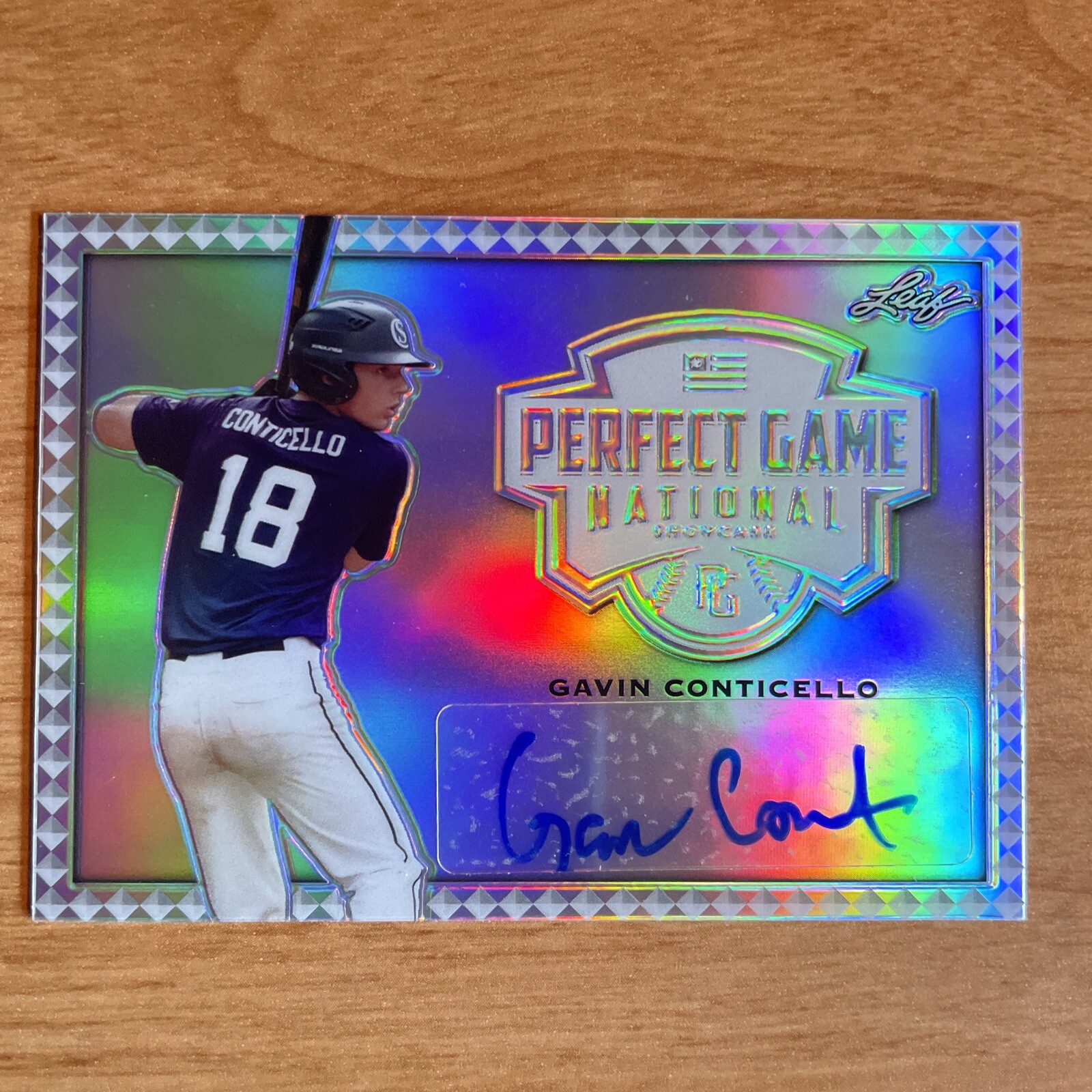💥2020 Leaf Perfect Game Gavin Conticello Autograph BA-GC1 Serial #5/15 ...