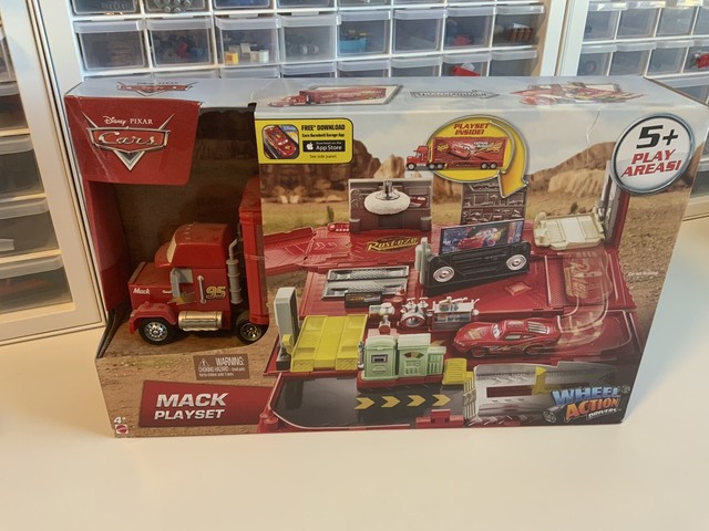 Disney Pixar Cars Wheel Action Drivers Mack Playset Ship for sale ...