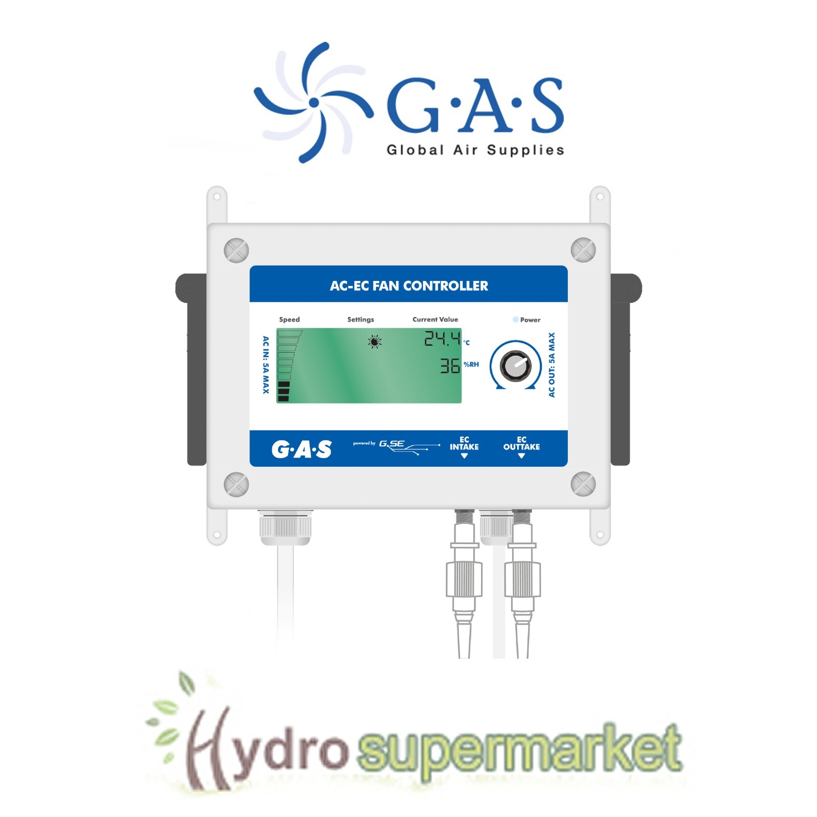 G.A.S. DIGITAL AC EC AND ENVIRO CONTROLLER V2, GROW ROOM ENVIROMENT ...