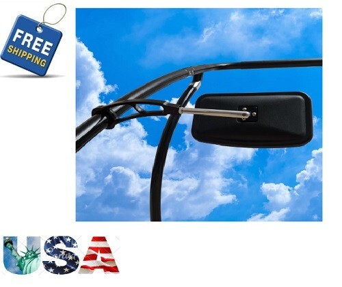 "Black Wakeboard Tower Mirror – 7x13'' Big Tournament Boat Mirror ...