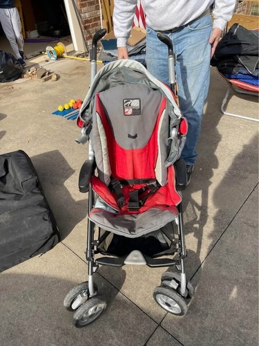 Used Peg Perego Booklet Stroller, Easy to fold and unfold. Red and ...