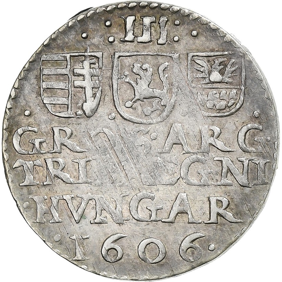 Principality of Transylvania, István Bocskai, 3 Garas, 1606, Silber, SS ...