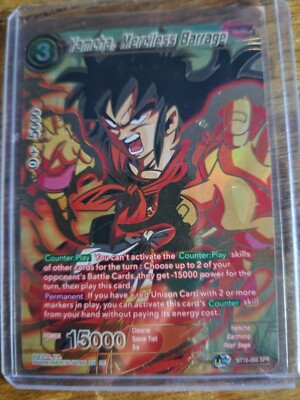 Dragon Ball Super Card Game - Yamcha. Merciless Barrage - BT10-008 SPR | eBay