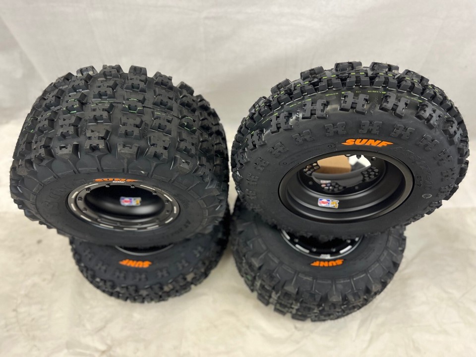 DWT G3 Black Beadlock Wheels Sunf A027 Tires | -32 Offset | 4x115 Bolt ...