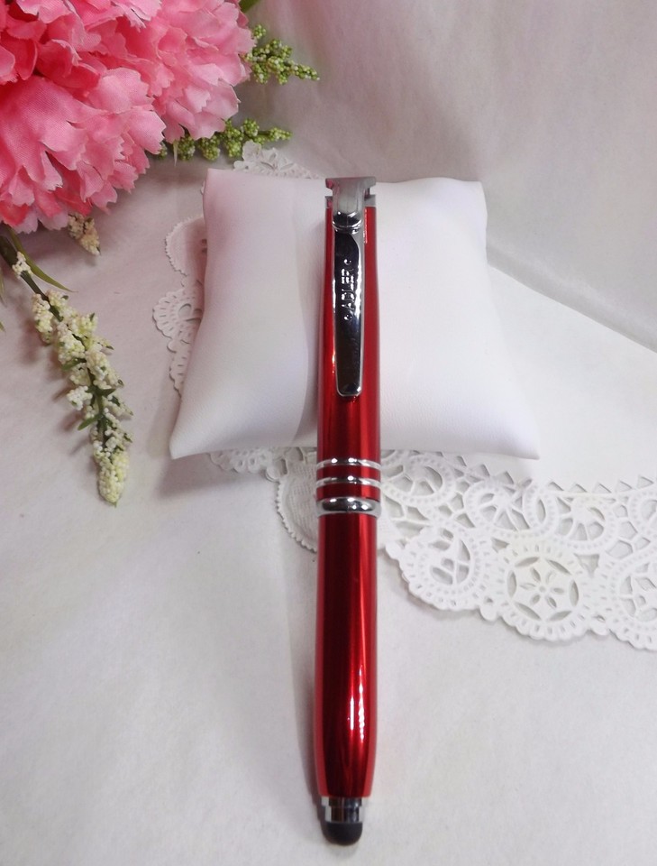 3 in 1 Medina Lighted Tip Red Stylus LED Flashlight Pen by Adler (HIGH ...
