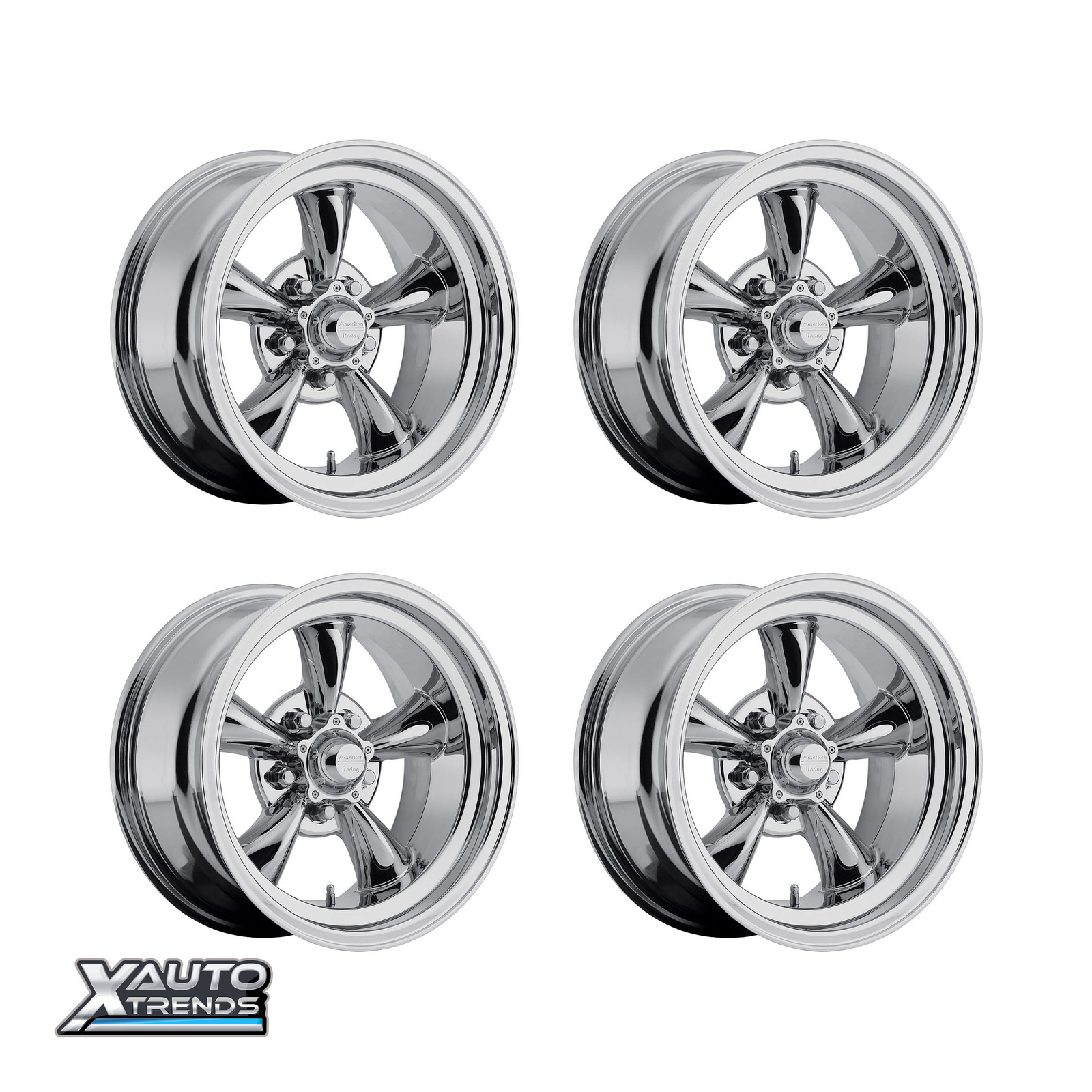 American Racing VN605 Torq Thrust D Chrome 15X8 5X114.3 00mm (Set of 4 ...