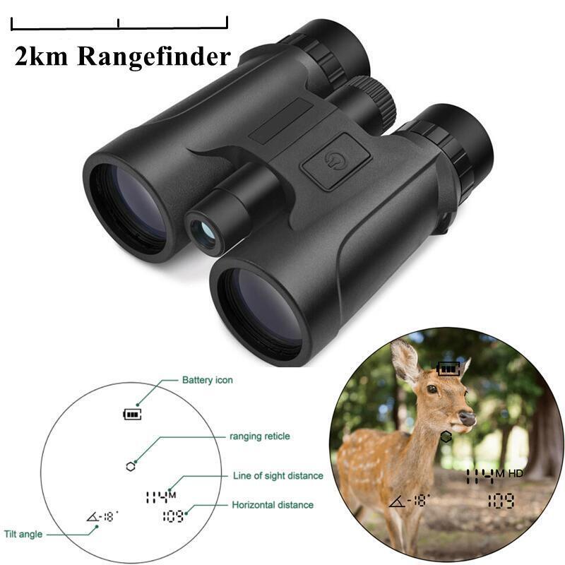 Laser Binoculars with Rangefinder Distance Meter 2000m Range Finder ...