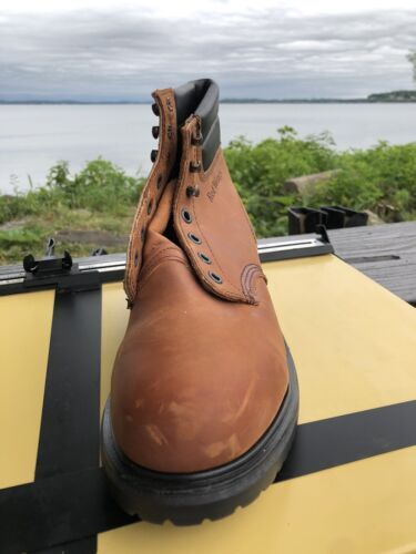 Red Wing 4450 Brown Leather Steel Toe Ankle Boots ANSI Z41 PT91 Men 8 1 ...