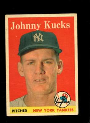 1958 TOPPS #87 JOHNNY KUCKS VG+ YANKEES NICELY CENTERED *NY8693 | eBay