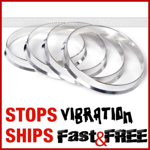 SET OF (4) ALUMINUM HUB CENTRIC RINGS 73.1 / 70.6 FORD MUSTANG GT COBRA ...