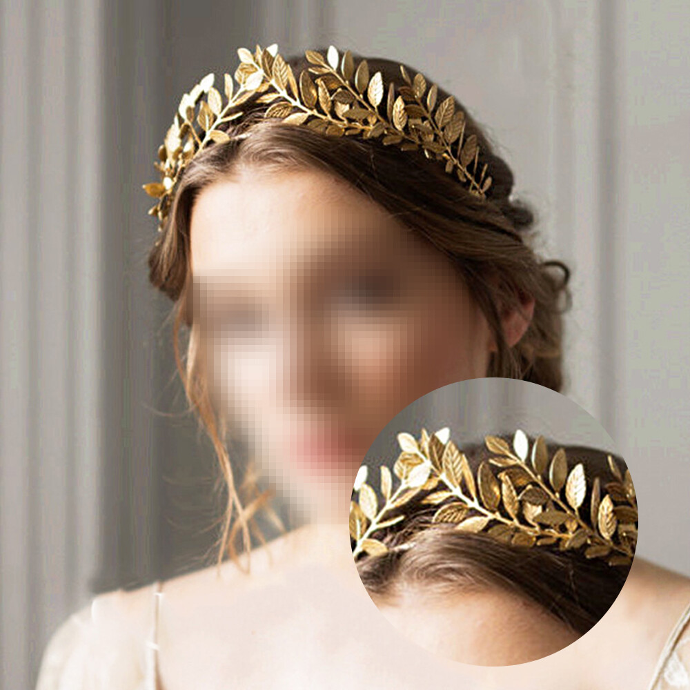 Golden Roman Leaf Crown Greek Gold Leaf Crown Fancydress.com