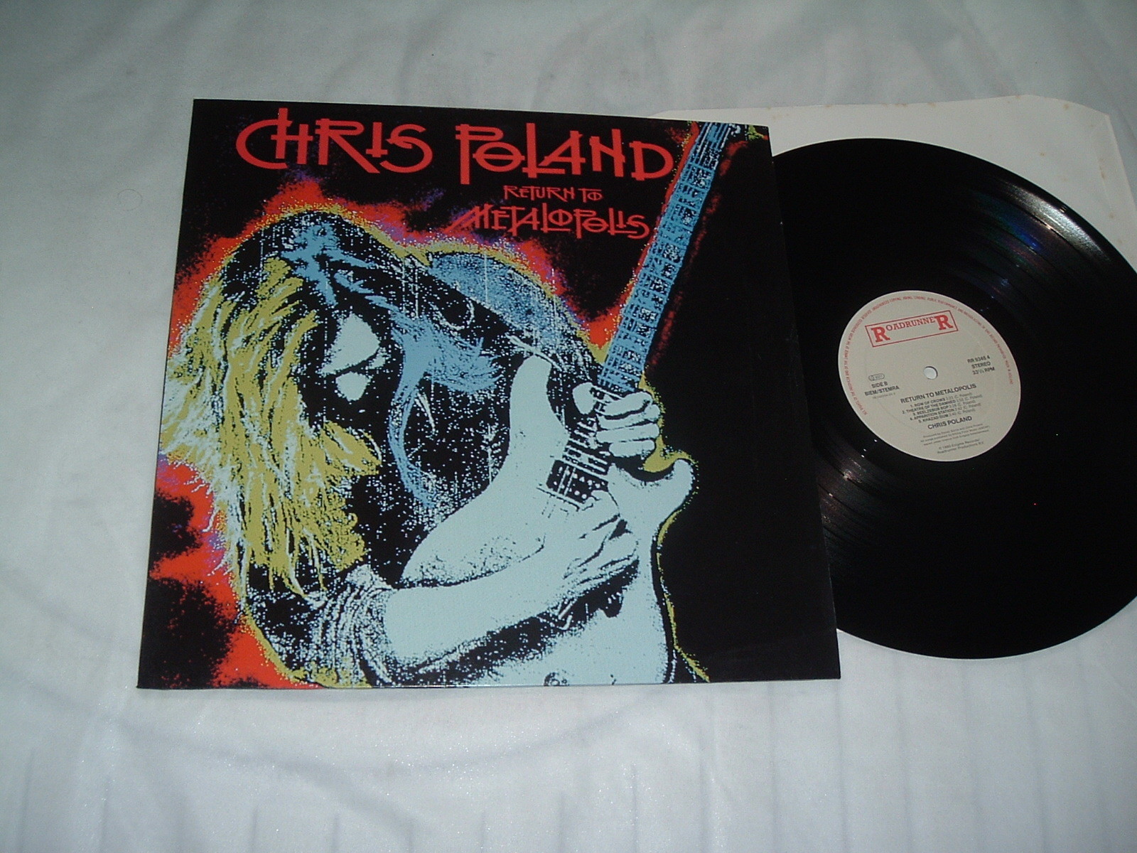 CHRIS POLAND Return To Metalopolis '90 LP ex-MEGADETH !!! ORIGINAL ...