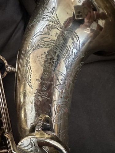 RARE DON MENZA CUSTOM ENGRAVED Selmer Super Action 80 Tenor sax w ...