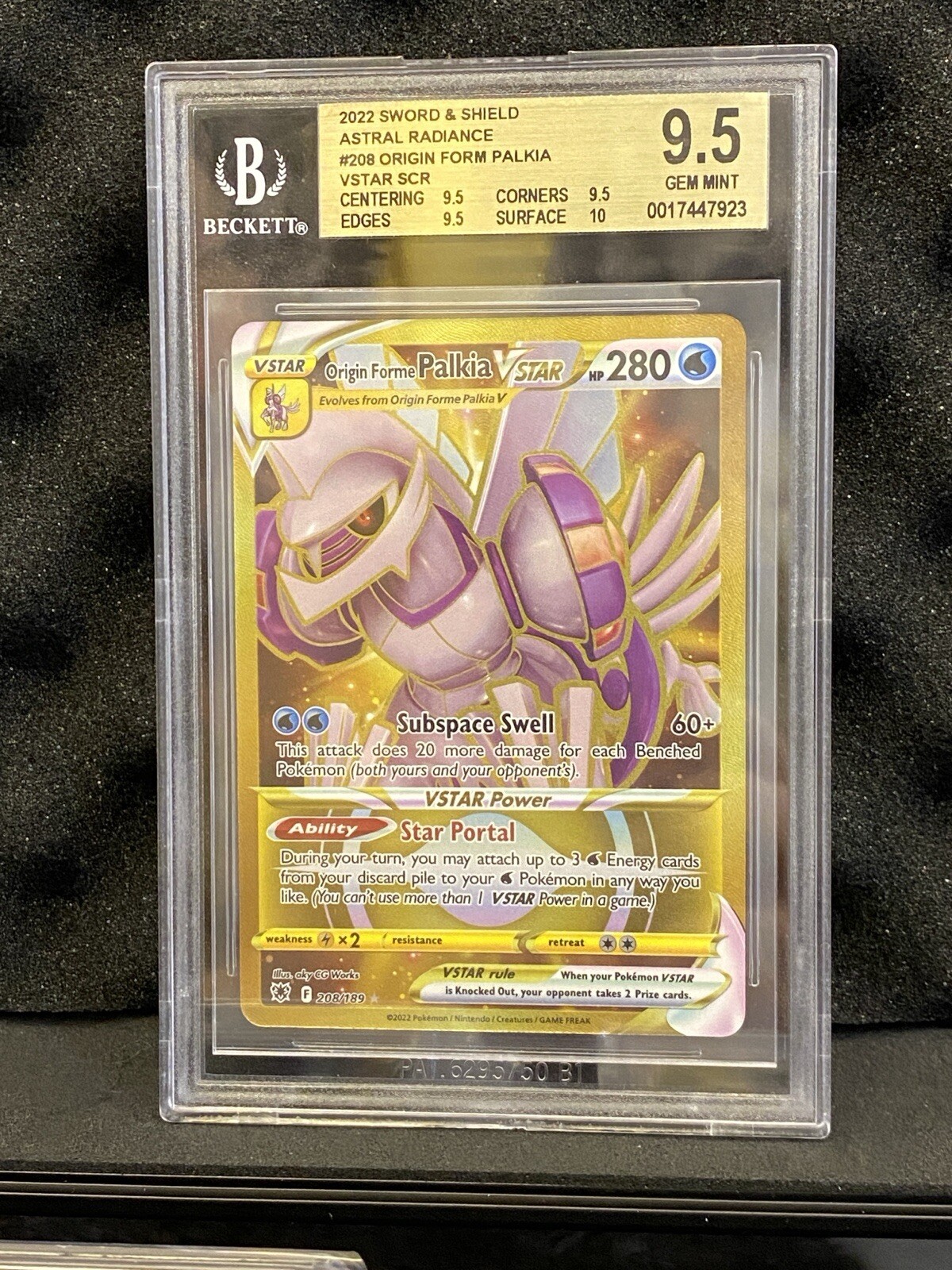 Origin Forme Palkia VSTAR (Secret) 208/189 Swsh10: Astral Radiance Holo ...
