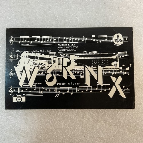 QSL Short Wave Ham Radio Card W6RNX Alfred T Lee Palmdale California ...