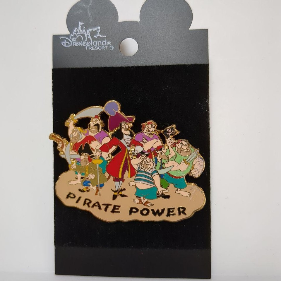 m28S Disney Peter Pan Hook Captain Pin Badge Pirates Vintage Unused New ...