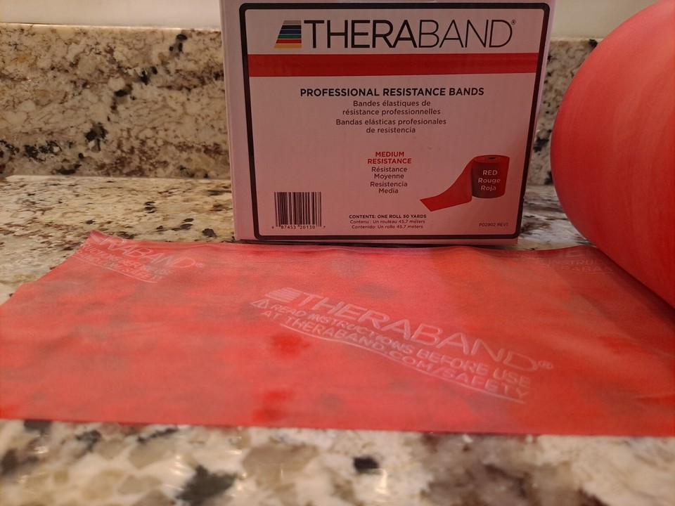 RED Theraband by the FOOT resistance exercise band Physical Therapy ...