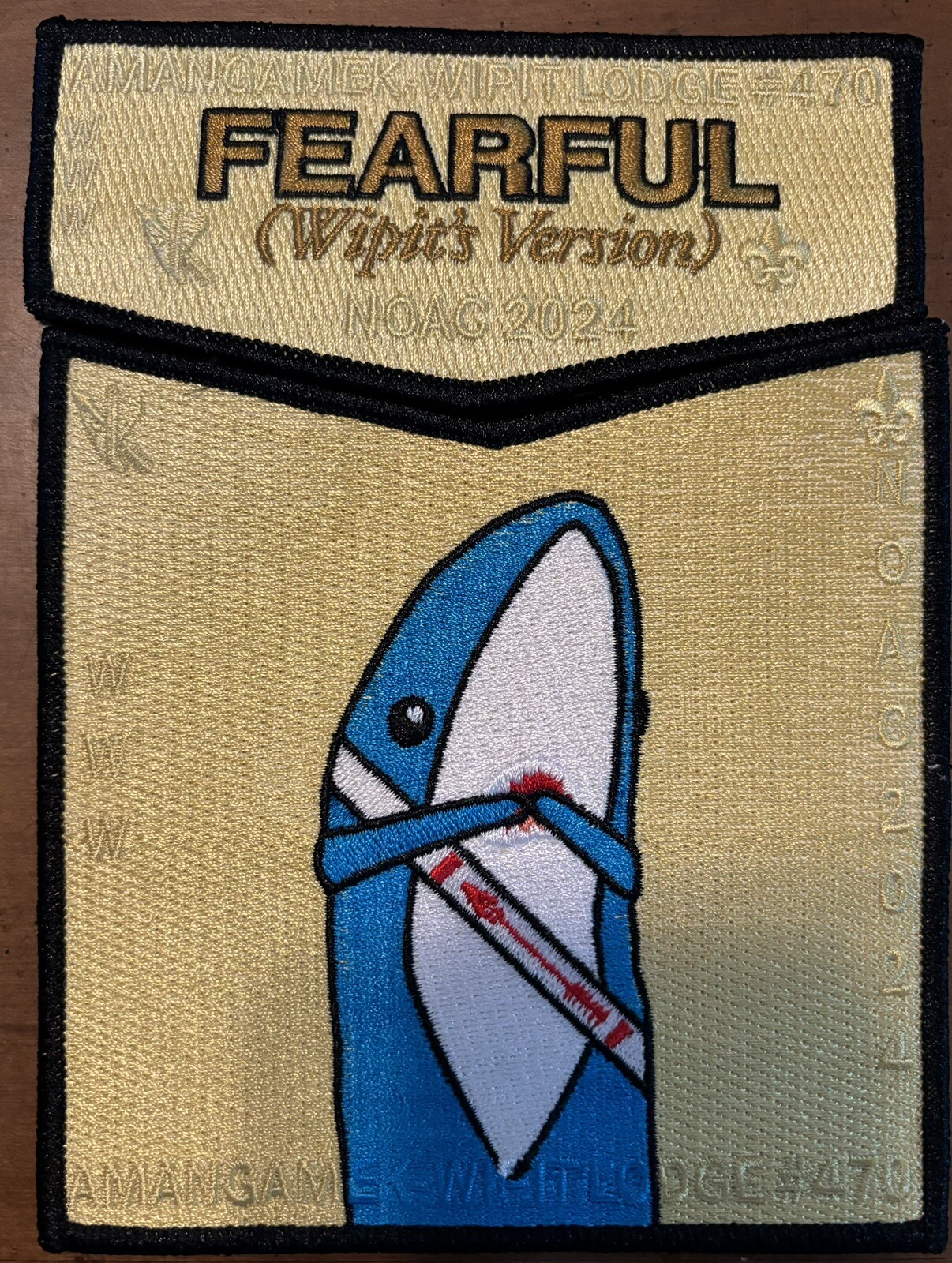 NOAC 2024 - Amangamek-Wipit Lodge 470 Shark Taylor Swift Patch Set | eBay