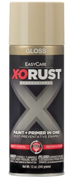 X-O Rust XOP23-AER Gloss ALMOND Anti-Rust Enamel Spray Paint Primer 12 ...