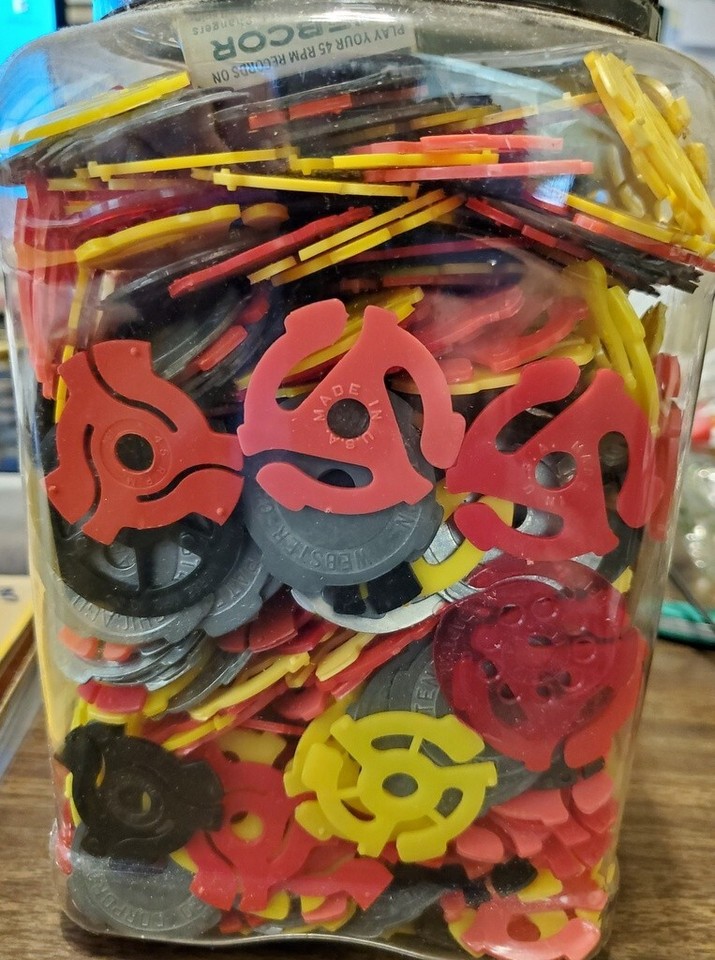 50 - 45 rpm center adapters - circa 1950's-'60's Your choice metal ...