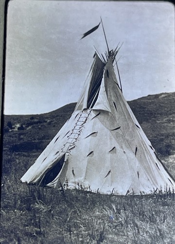 913 Edward Curtis “Slow Bull’s Tipi” Ogalala Native American Photo 35mm ...