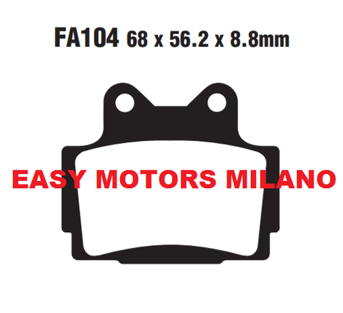 Paire Plaquette de Frein EBC Arrière FA104 Yamaha FZR RR 400 | eBay