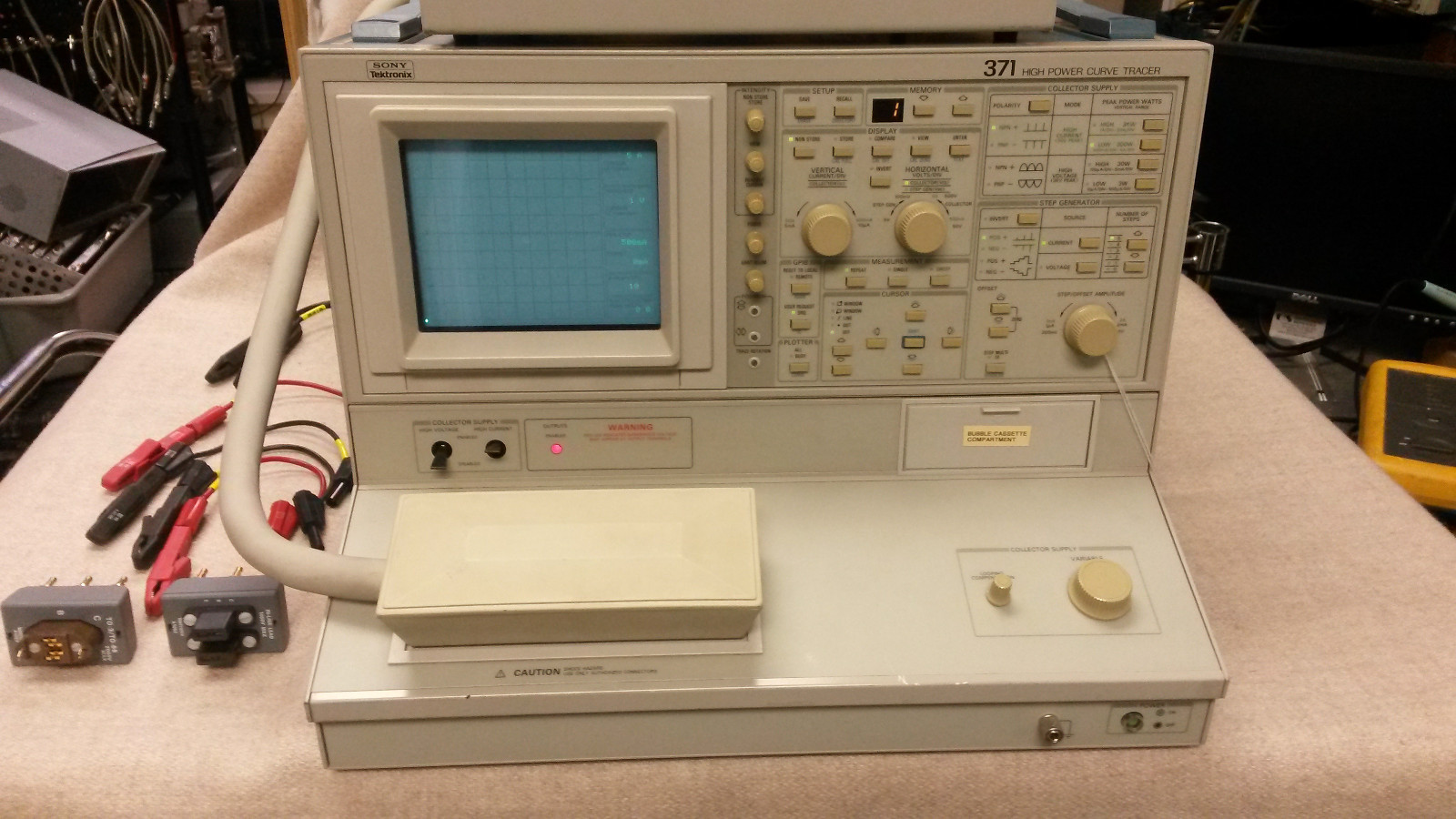 Tektronix 371 High Power Programmable Curve Tracer w/ Test Fixtures ...