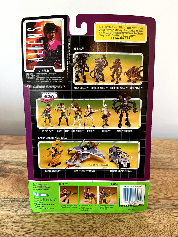 Aliens Space Marine Lt Ripley Action Figure by Kenner #65790 - 1992 New ...