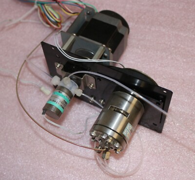 Shimadzu 6 Port Solvent Selector Valve 228-21055-91 w/Motor, Takasago ...