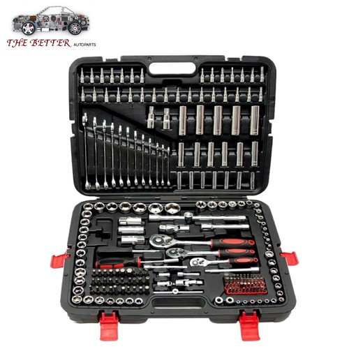 216 Pcs Mechanic Tool Set 1/4" 3/8" 1/2" Socket Wrench Sets With ...