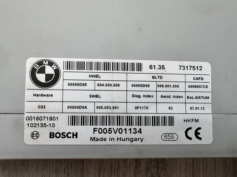 OEM BMW F10 F07 F01 F02 F25 F26 Trunk Lid Tailgate Lift Control Unit ...