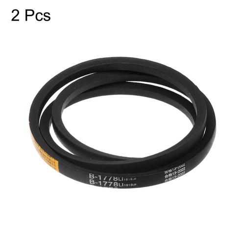 2pcs B-1778 V-Belts Drive Belt 1778mm Inner Girth Rubber for Power ...