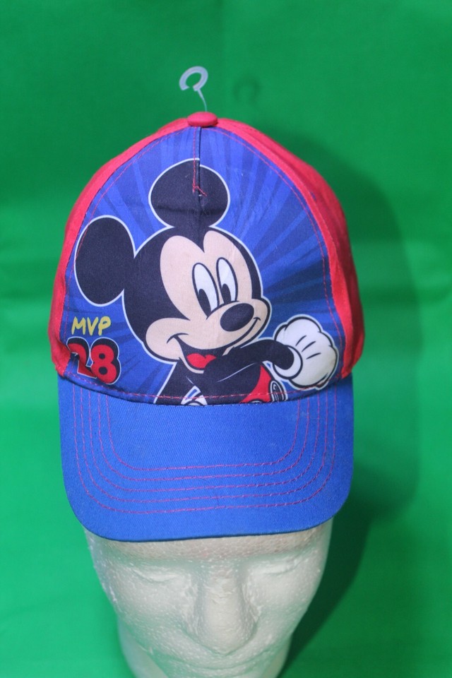 Disney Youth Kids Mickey Mouse MVP 28 Baseball Cap Hat Red and Blue ...