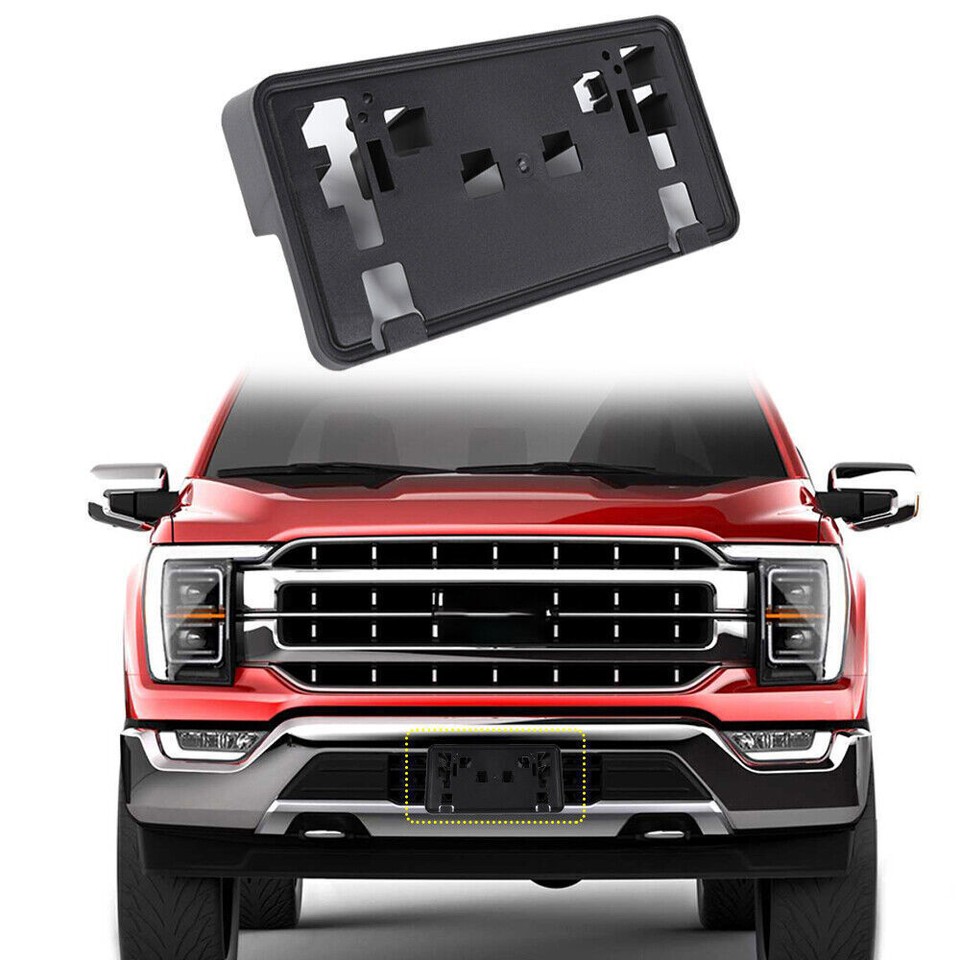 For Ford F150 2021+ Black Front License Plate Bracket Mount Stand ML3Z ...