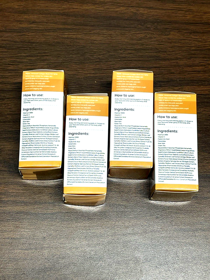 4 PC Pedia Advanced Collagen Boost Anti Aging Face Mosturizure Serum ...