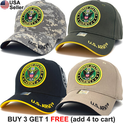 US Army Logo Cap U.S. Hat Military Strong American Armed Forces USA ...