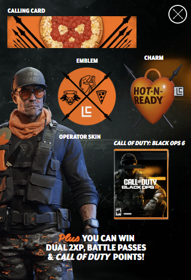 ⚡⚡ CALL OF DUTY: BLACK OPS 6 BO6 LITTLE CAESARS (DIGITAL) BUY 4 GET 1 ...