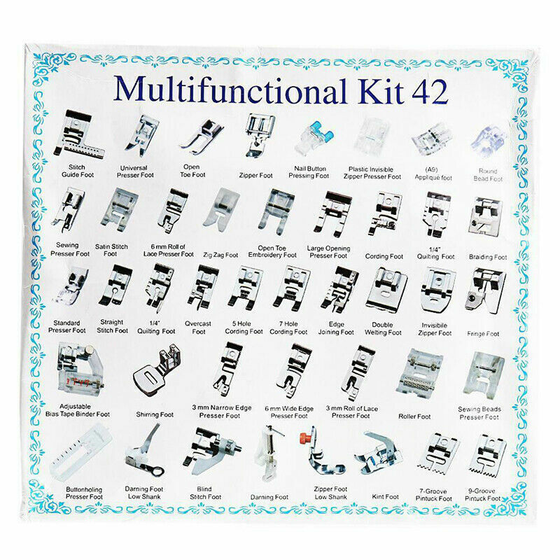 Domestic Sewing Machine Presser Foot Feet Hemming Kit For Brother ...