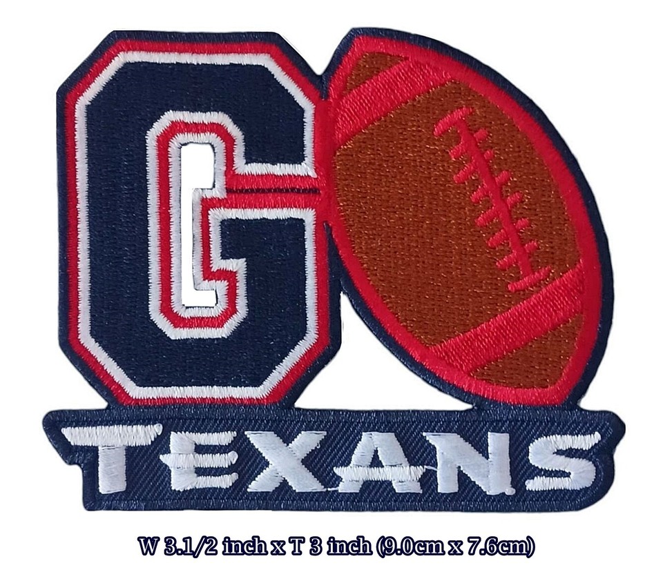 Houston Texans 🏈 NFL Patches logo iron,sewing On Decorate clothing and ...