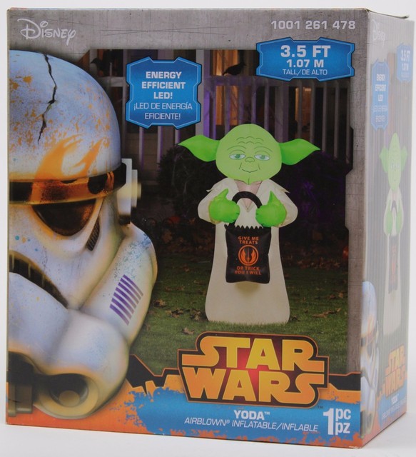 Disney Halloween Star Wars Inflatable Yoda by 3.5 Feet High ...