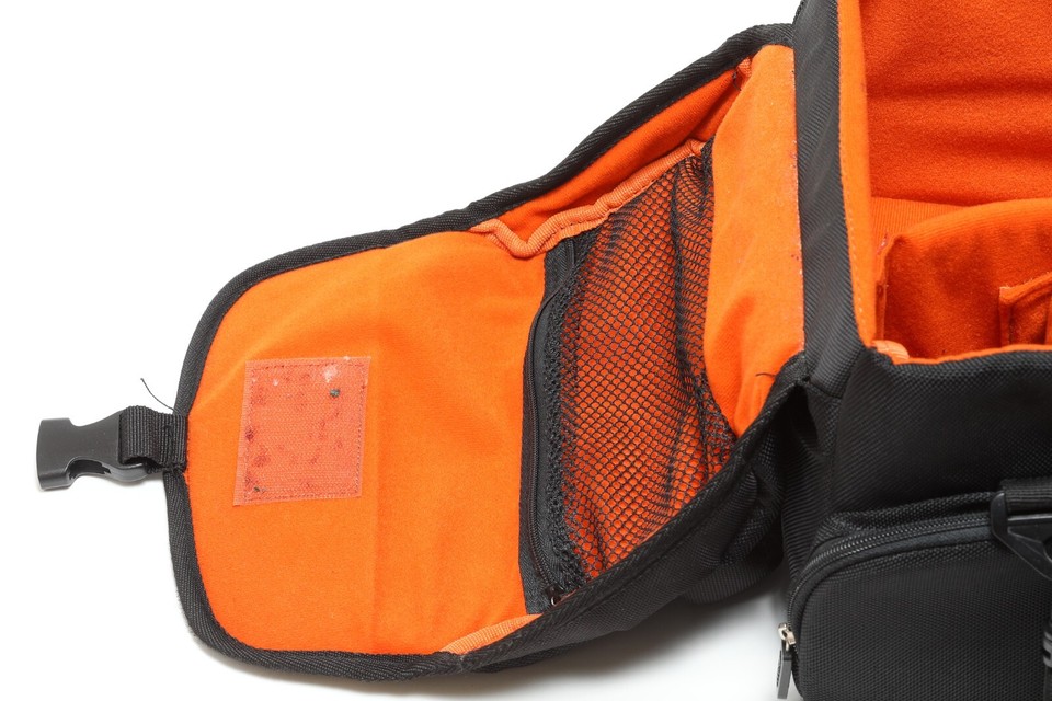 Jessops Tecno Camera Bag, Black & Orange with Shoulder Strap - Good ...