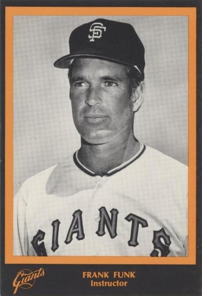 1977 San Francisco Giants Team Issue Black Border - Frank Funk for sale ...