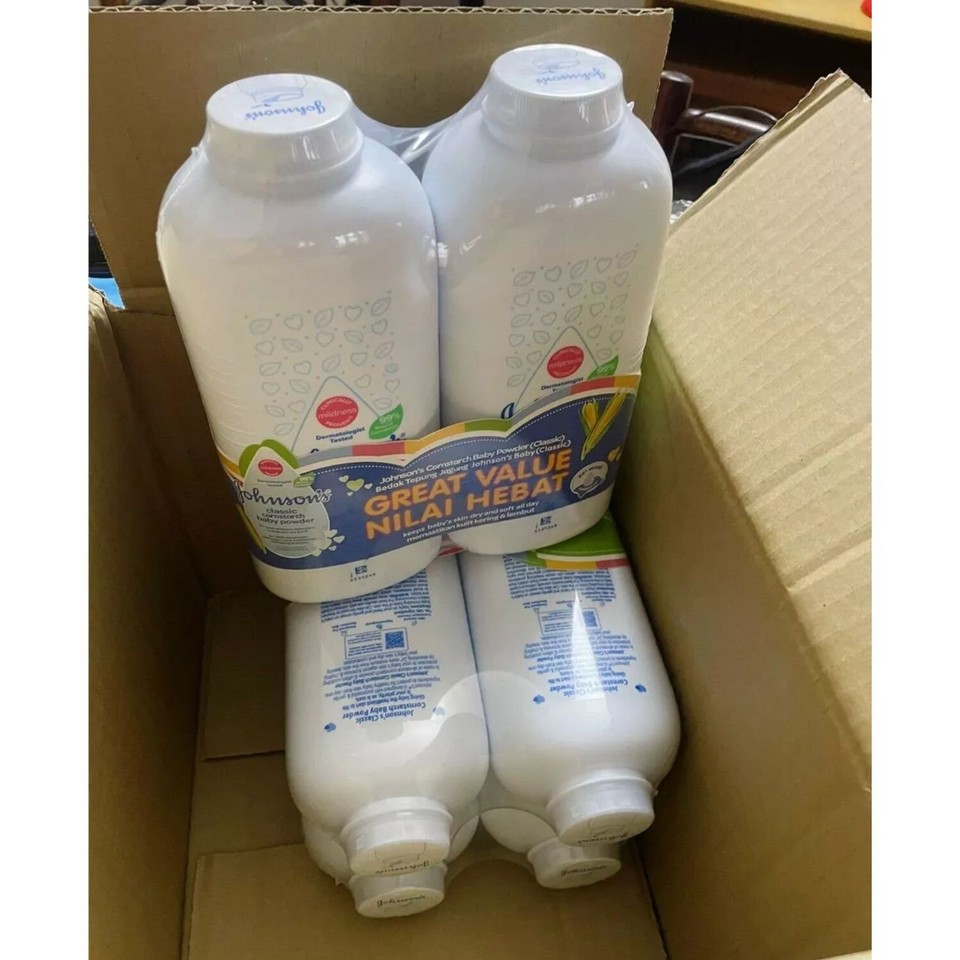 4X 500g Johnson's Baby Powder Classic Cornstarch 500g Pack Original ...