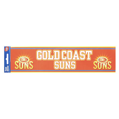 Gold Coast Suns AFL Car Large Bumper Bar Sticker | eBay