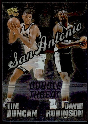 1997-98 Press Pass Tim Duncan David Robinson Double Threat #1 ...