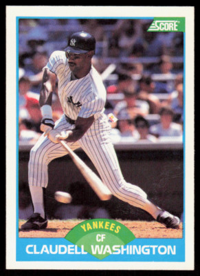 1989 Score 211 Claudell Washington New York Yankees | eBay