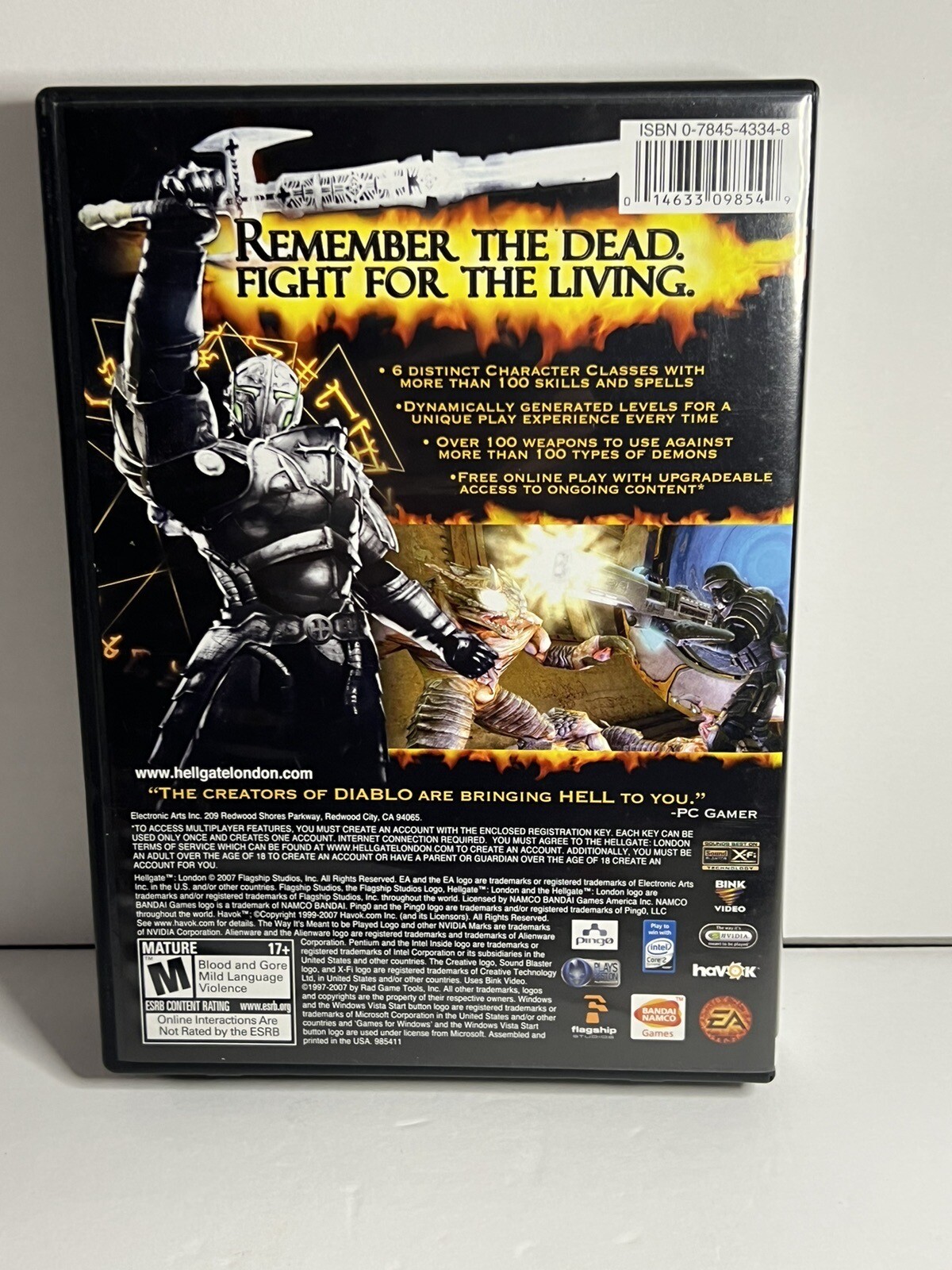 Hellgate London PC Games for Windows Bandai Namco 2007 Havok Electronic ...